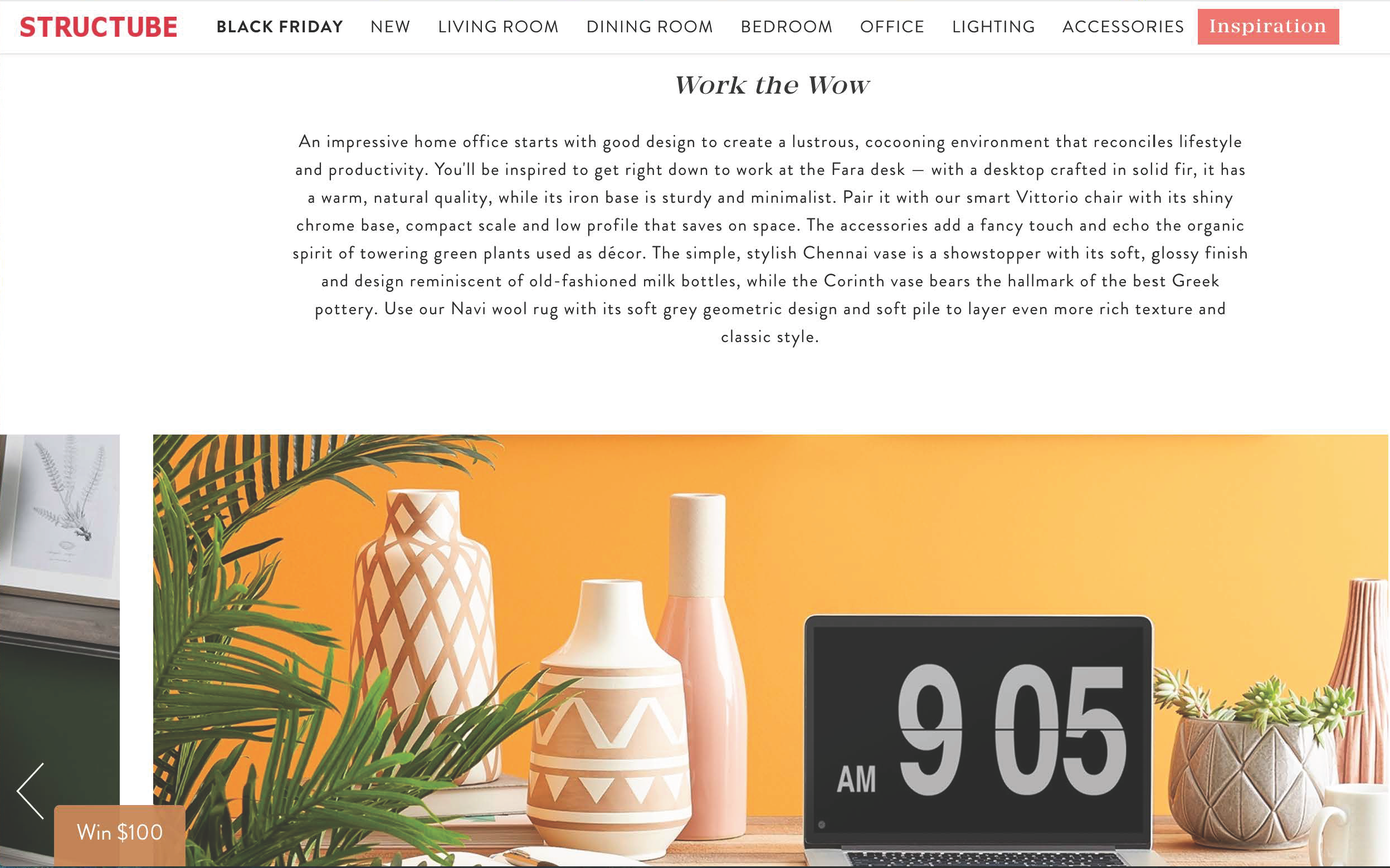 Structube Website | FrancoFoodie